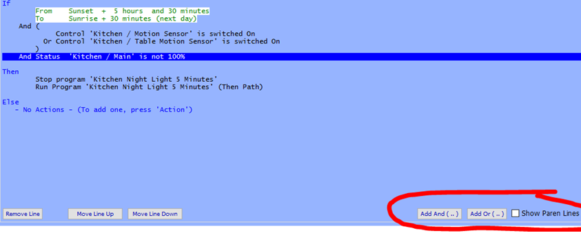Creating Nested Conditionals In The ISY994i Home Automation Guru